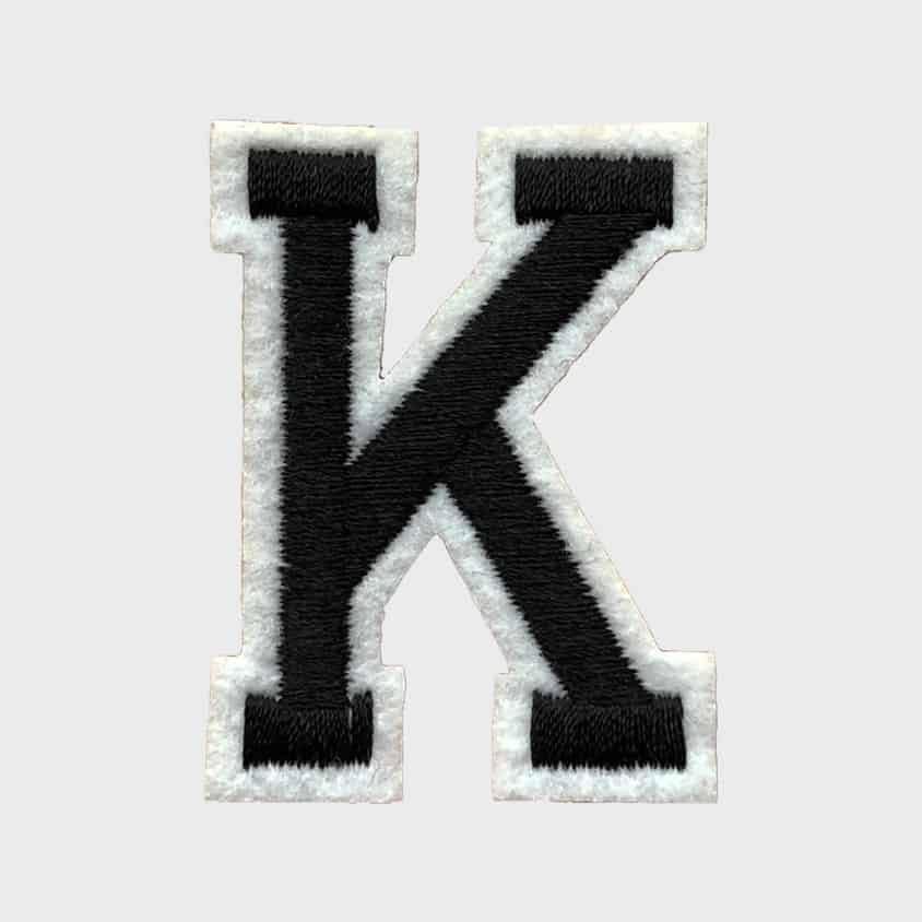 Letter K Iron-On Patch – Patchy